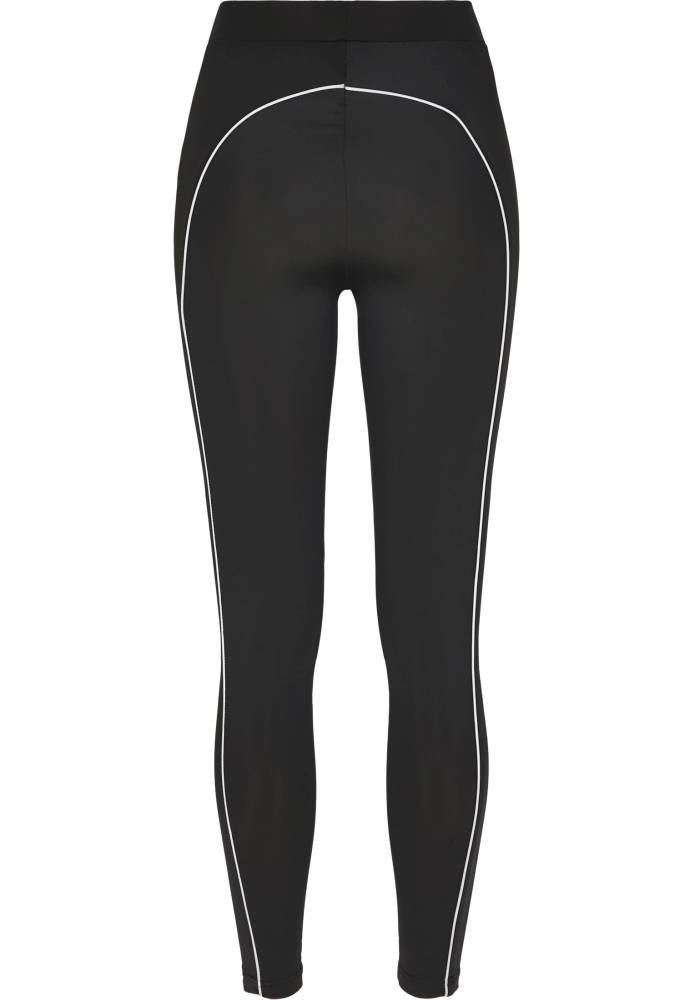 Urban Classics Ladies High Waist Reflective Leggins Čierna
