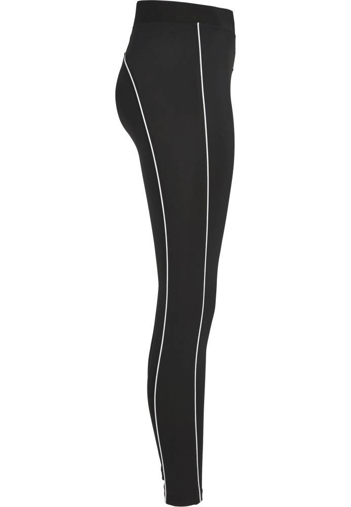 Urban Classics Ladies High Waist Reflective Leggins Čierna